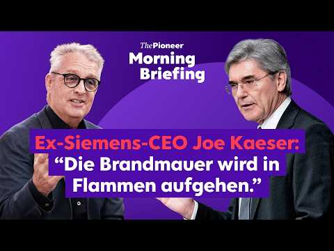 Ex-Siemens-Chef: „Die Brandmauer wird in Flammen aufgehen\