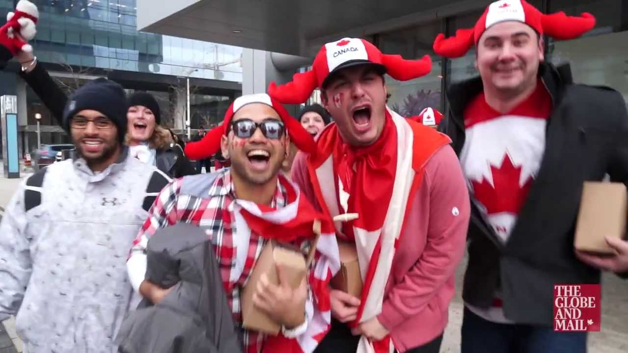 Rob Ford and hockey fans celebrate Team Canada hockey victory in ...