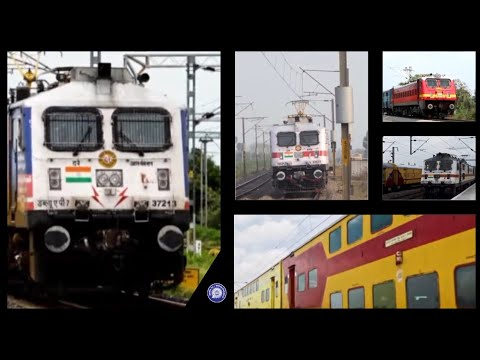 NEW WAP-4 AND WAP-7 VS OLD LOCO || DOUBLE DECKER EXPRESS || ICF || IR ...