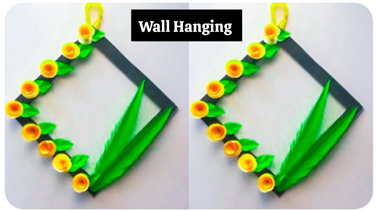 Easy paper wall hanging/ How to make wall hanging /Paper craft by ...
