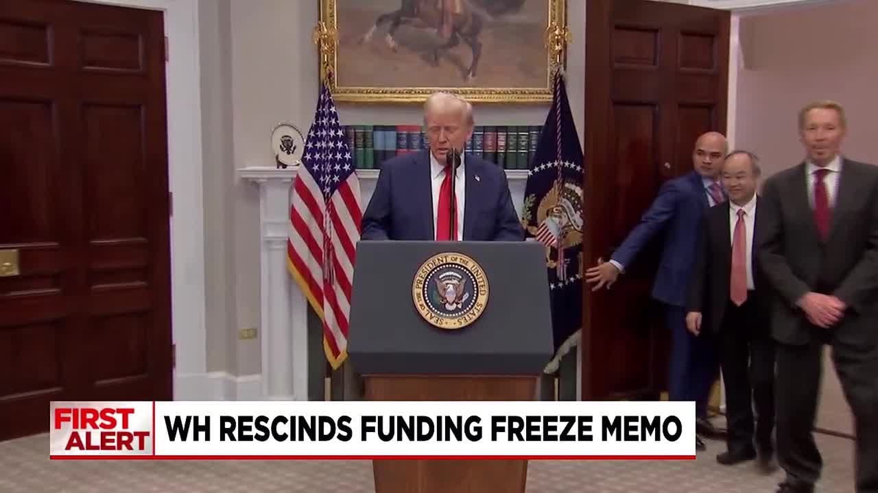 WH Rescinds Funding Freeze Memo - YouTube
