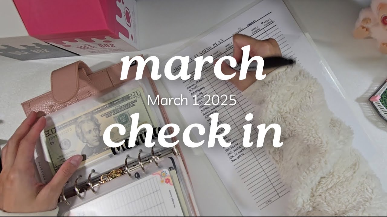 2025 Mar Check-In | Cash Stuff | Budgeting | Low/Variable Income ...