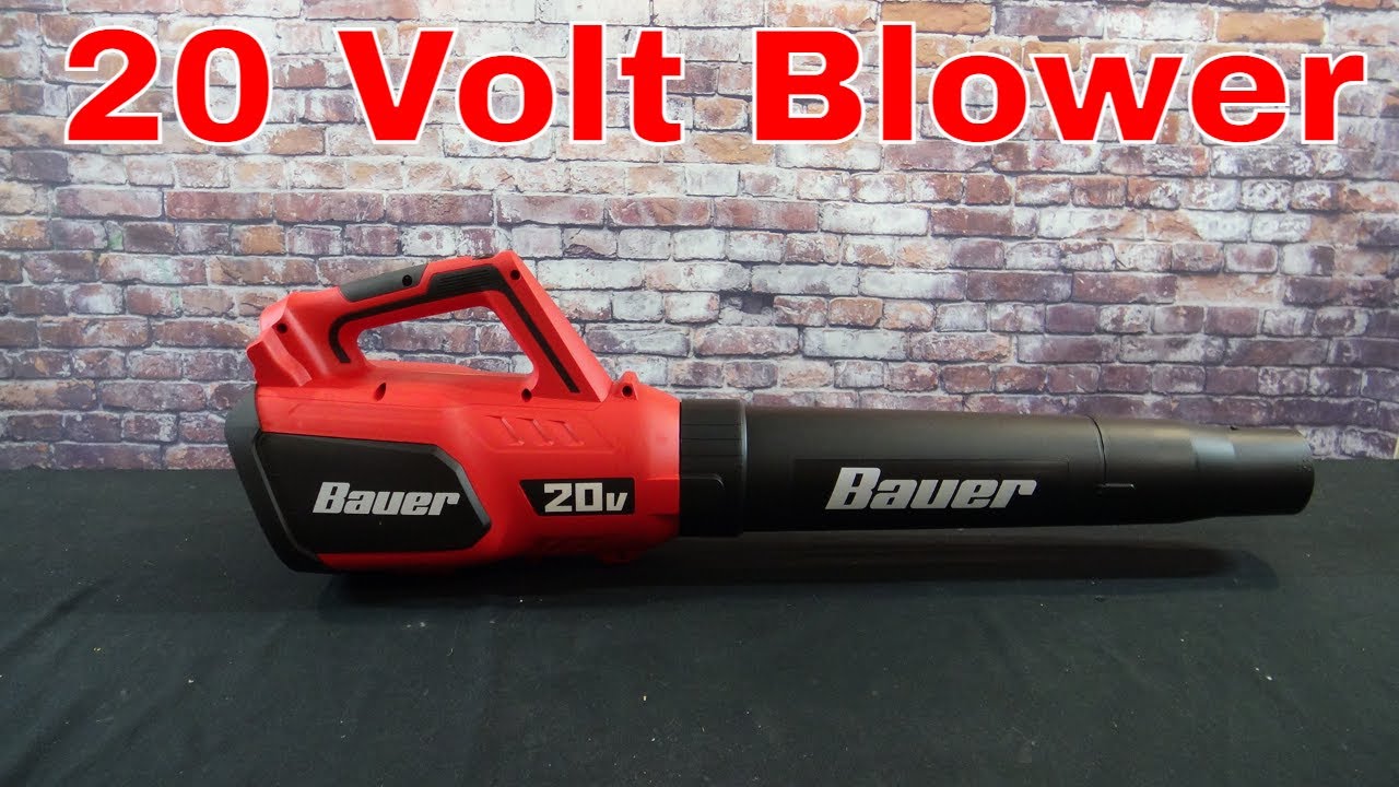 Bauer 20v Leaf Blower - YouTube