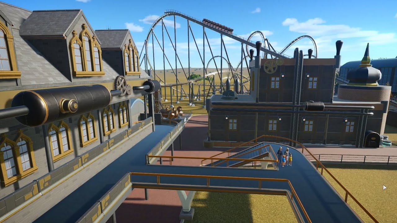 Planet Coaster - Fantastic Worlds - Episode 6: Steampunk Area (Part 1 ...