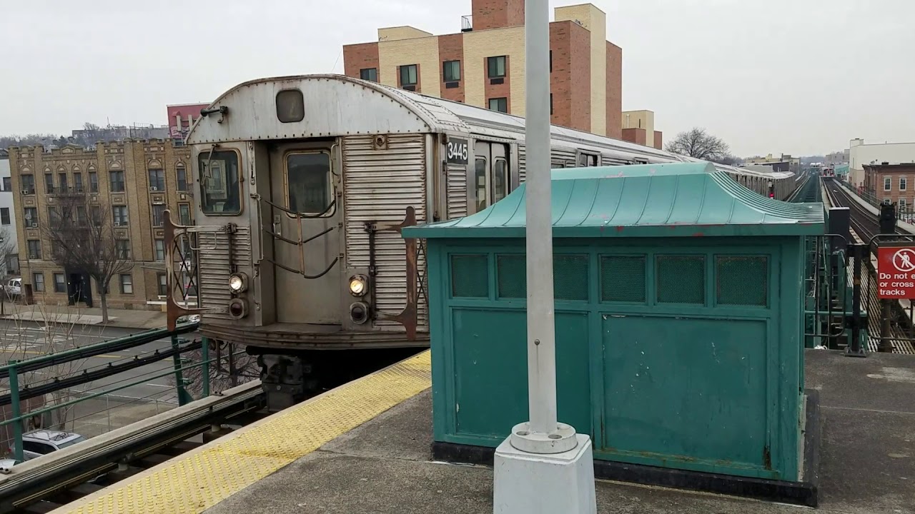 MTA NYCT 60 FPS: R179 #3061-3058 | 3090-3093 & R32 J Trains at Alabama ...