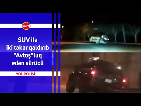 SUV ilə iki təkər qaldırıb \