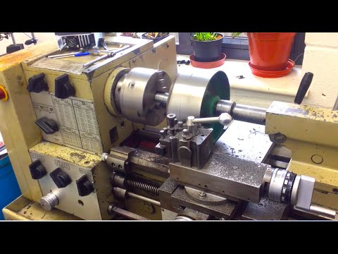 Vintage Engine Pulley Turning on the Lathe - YouTube