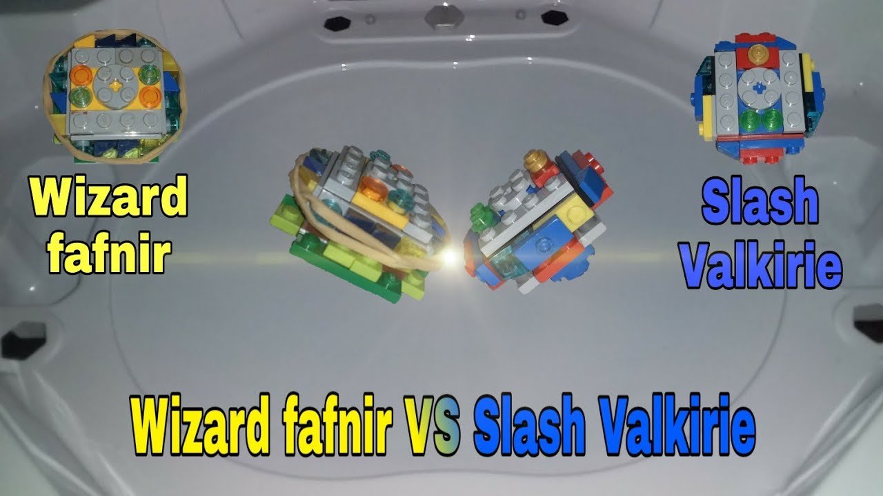 Batalla entre Wizard fafnir VS Slash Valkirie de bleyblade burst Lego ...