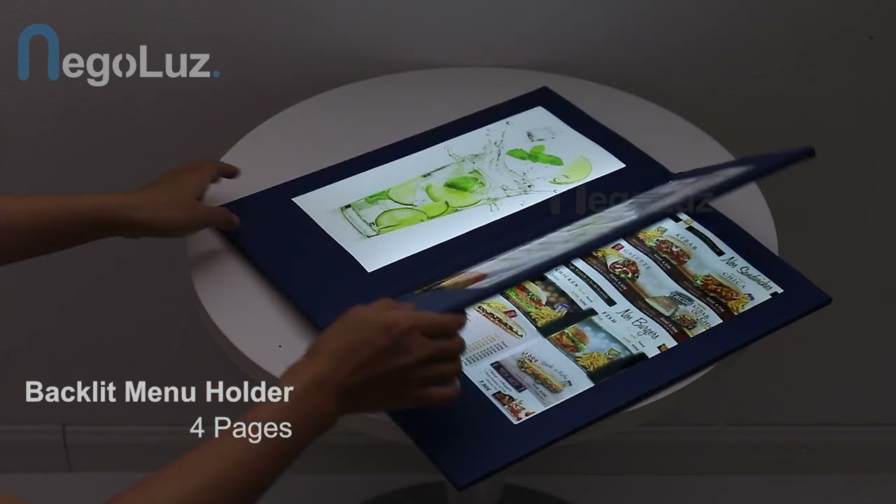 Led Menu Light Up Menus - YouTube