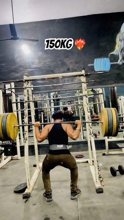 Heavy squats 150kg - YouTube