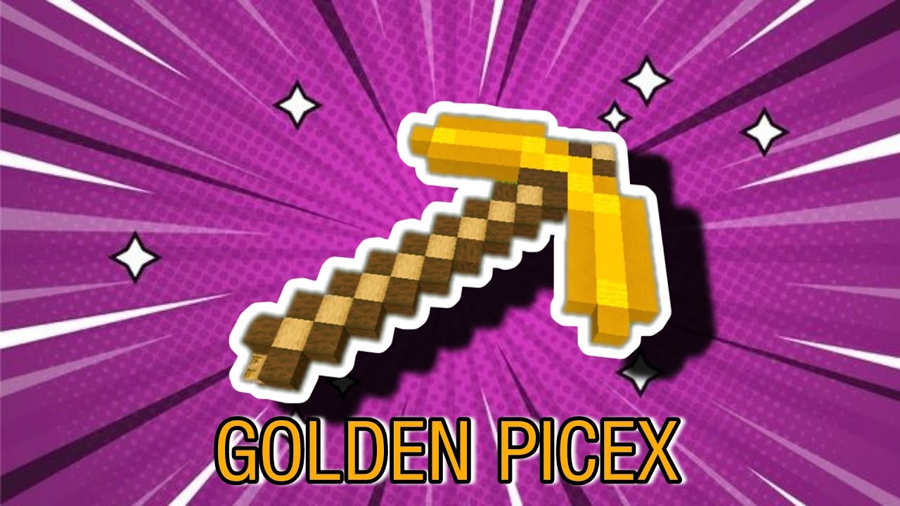 How to make Minecraft golden⛏️pickex tutorial easy #minecraft ...