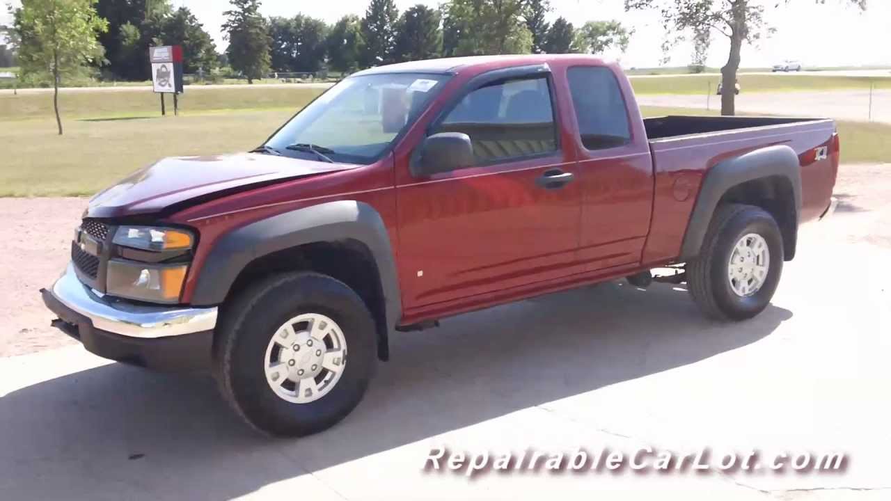 2006 Chevrolet Colorado QuadCab Z71 4x4 - Repairable wrecked Car ...