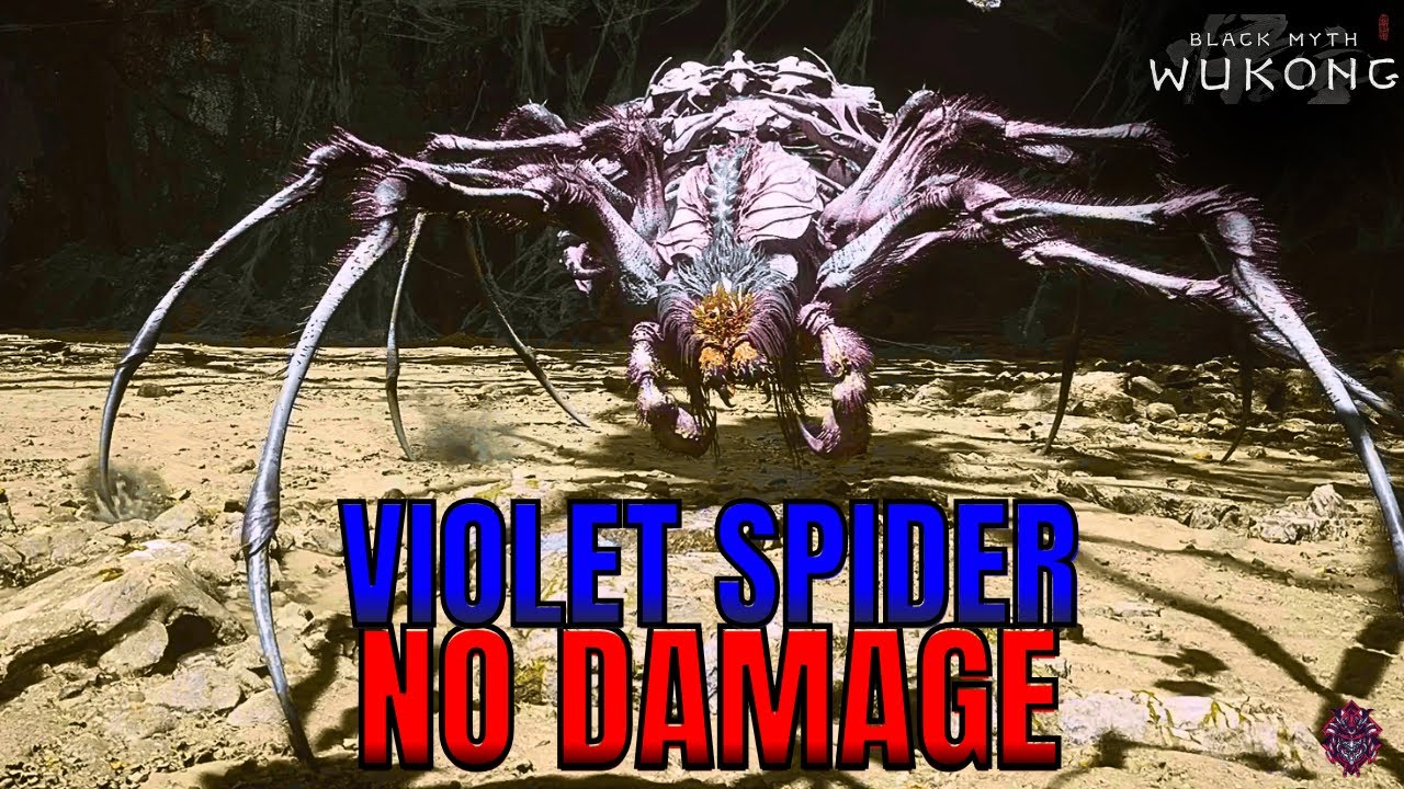 NO DAMAGE Gamer Beats VIOLET SPIDER in Black Myth Wukong - YouTube