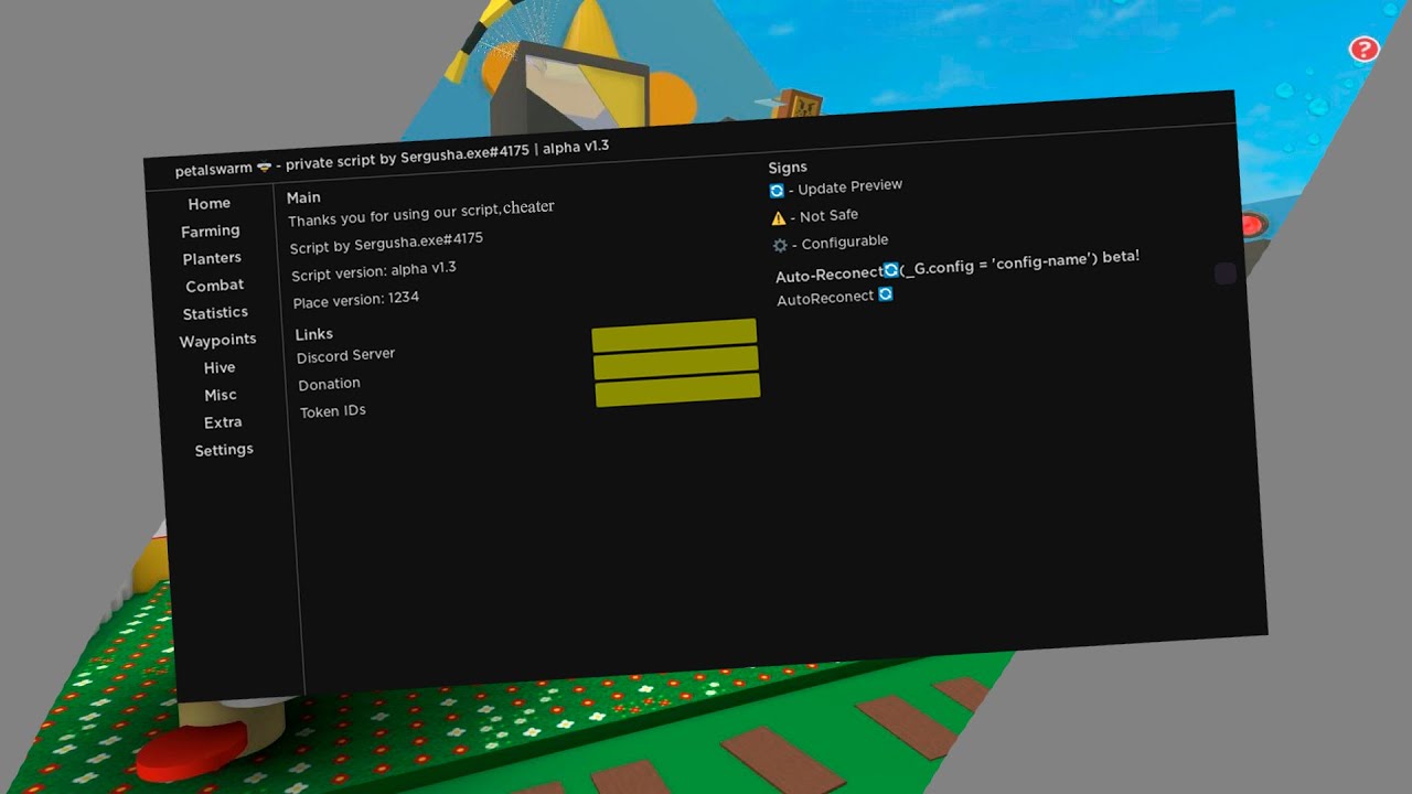 petalswarm v1.3 roblox private script review, auto-recon and more! # ...