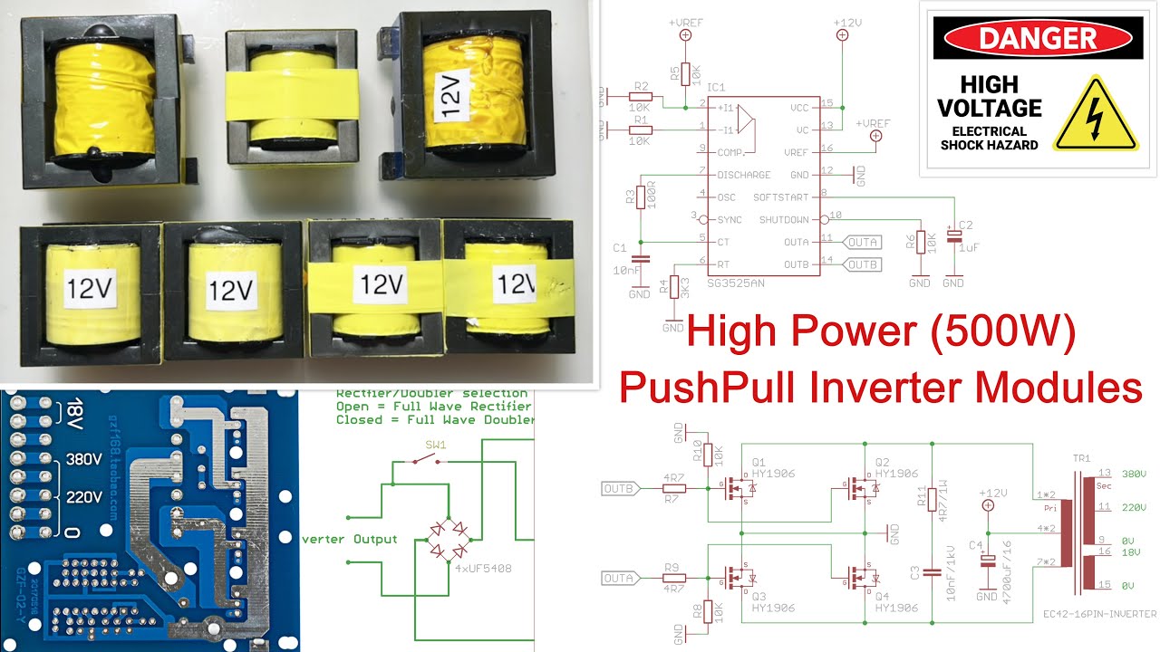Cheap PushPull Power Boost Inverter Modules, Schematics, Details ...
