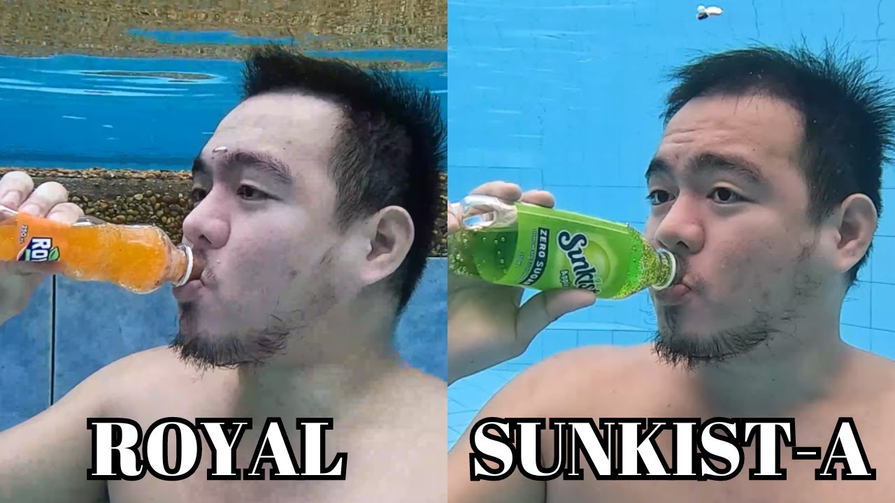 Royal vs Sunkist Apple burp underwater - YouTube