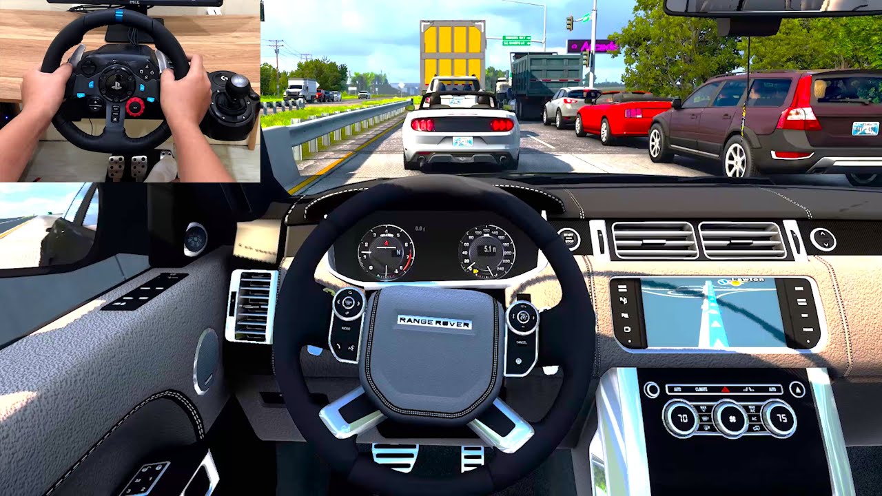Range Rover Startech 2018 | American truck simulator [Steering Wheel ...