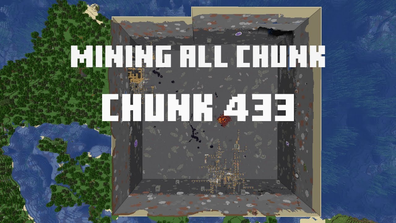 Mining all the chunks in Minecraft (Chunk 433) in 1 Minute - YouTube