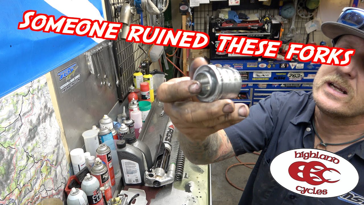 Showa SFF Air TAC Fork Rebuild | Someone ruined these forks - YouTube