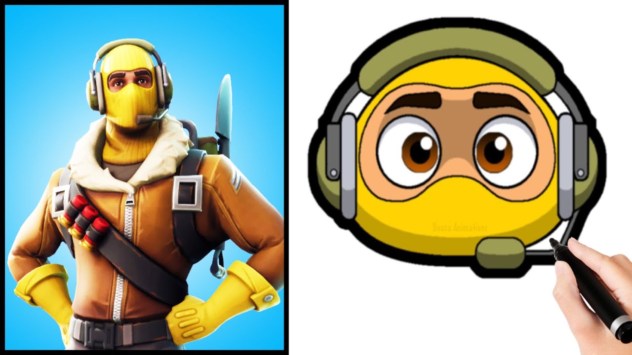 How to Draw Raptor Face From Fortnite (Easy and Cute) - YouTube