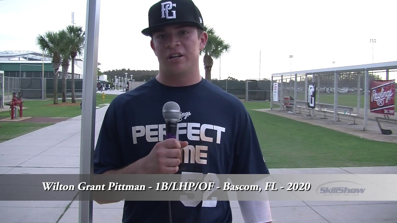 Wilton Grant Pittman - 1B/LHP/OF - Bascom, FL - 2020 - YouTube