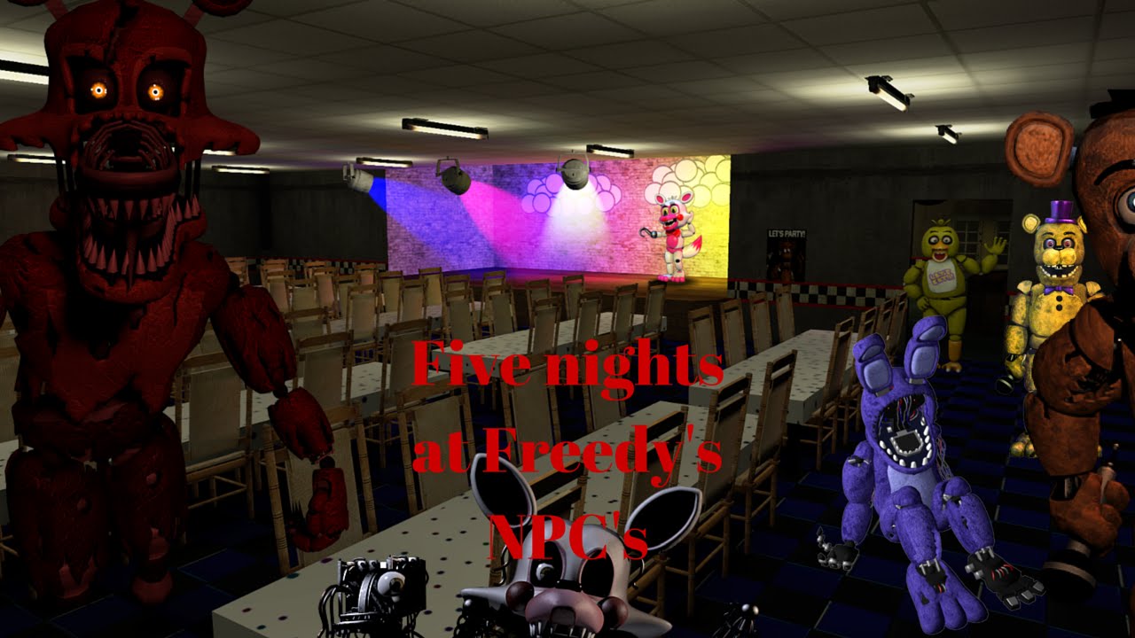 Gmod scary FNAF NPCS - YouTube