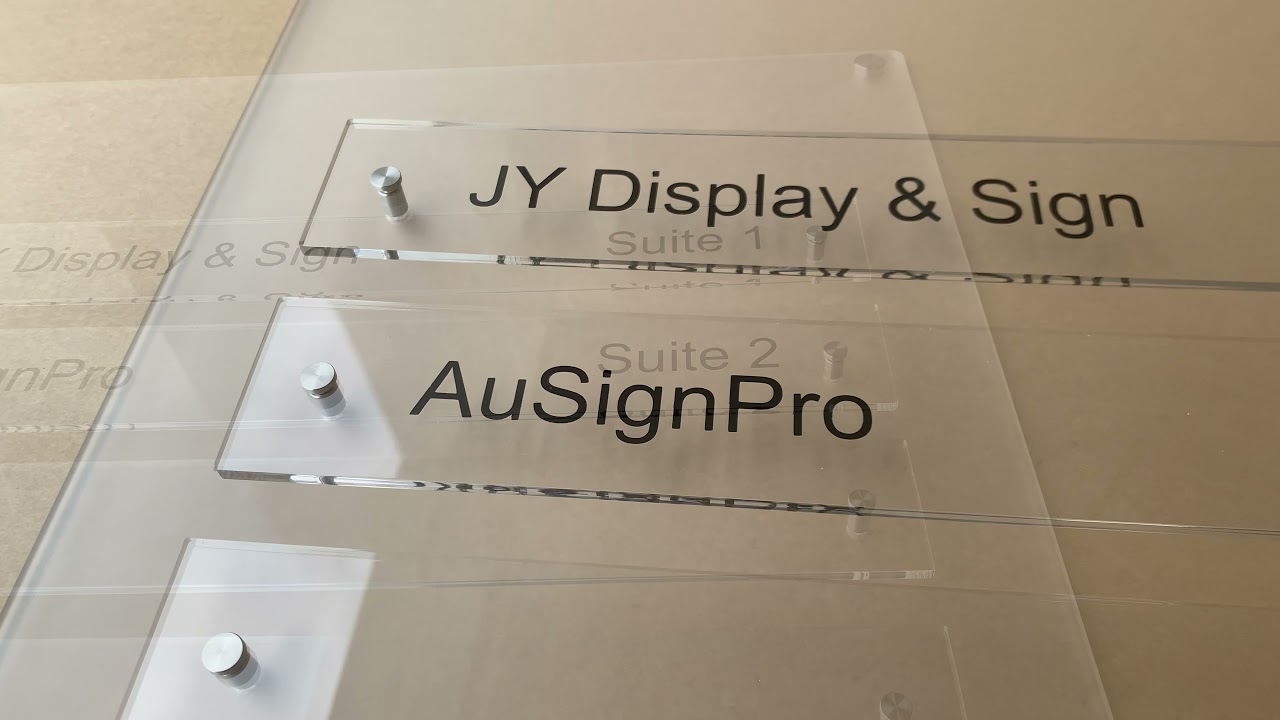 Acrylic Directory Signs - YouTube