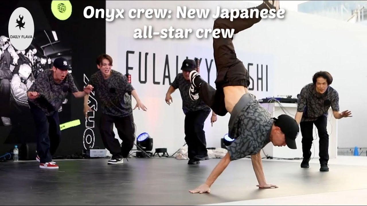 Bboy Kanta, Hi hat, Ryu, Bboy Jo etc = Onyx Crew. An Japanese all-star ...