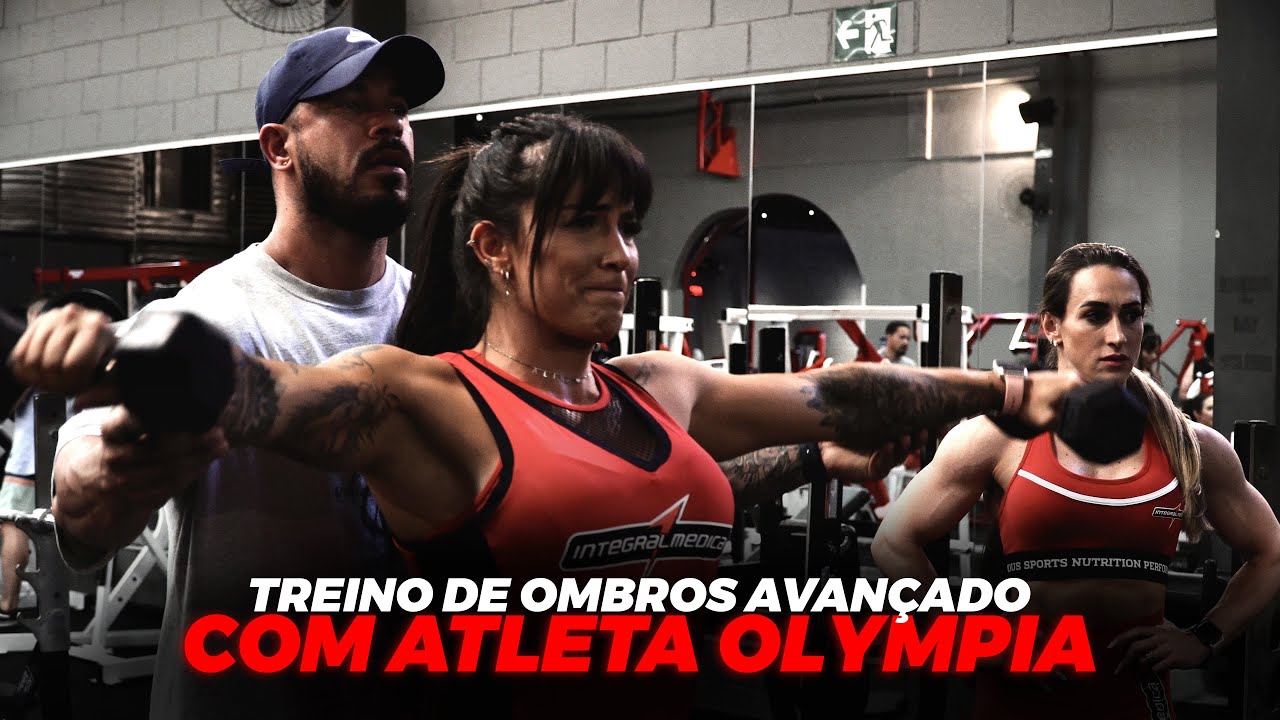TREINO DE OMBROS AVANÇADO COM ATLETA OLYMPIA *Aline Antiqueira - YouTube
