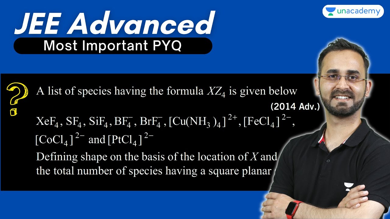 Decoding JEE Advanced PYQ | Geometry of Tetraamine copper (II) ion ...