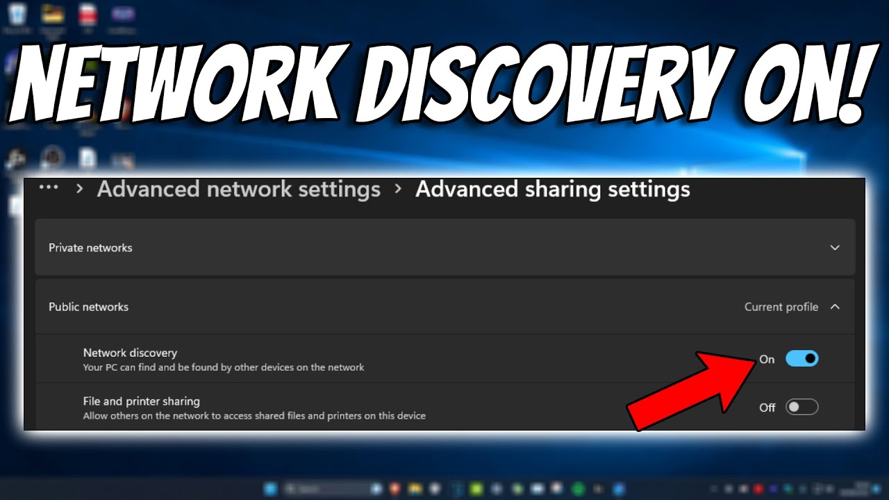 How To Turn On Network Discovery In Windows 11 - YouTube