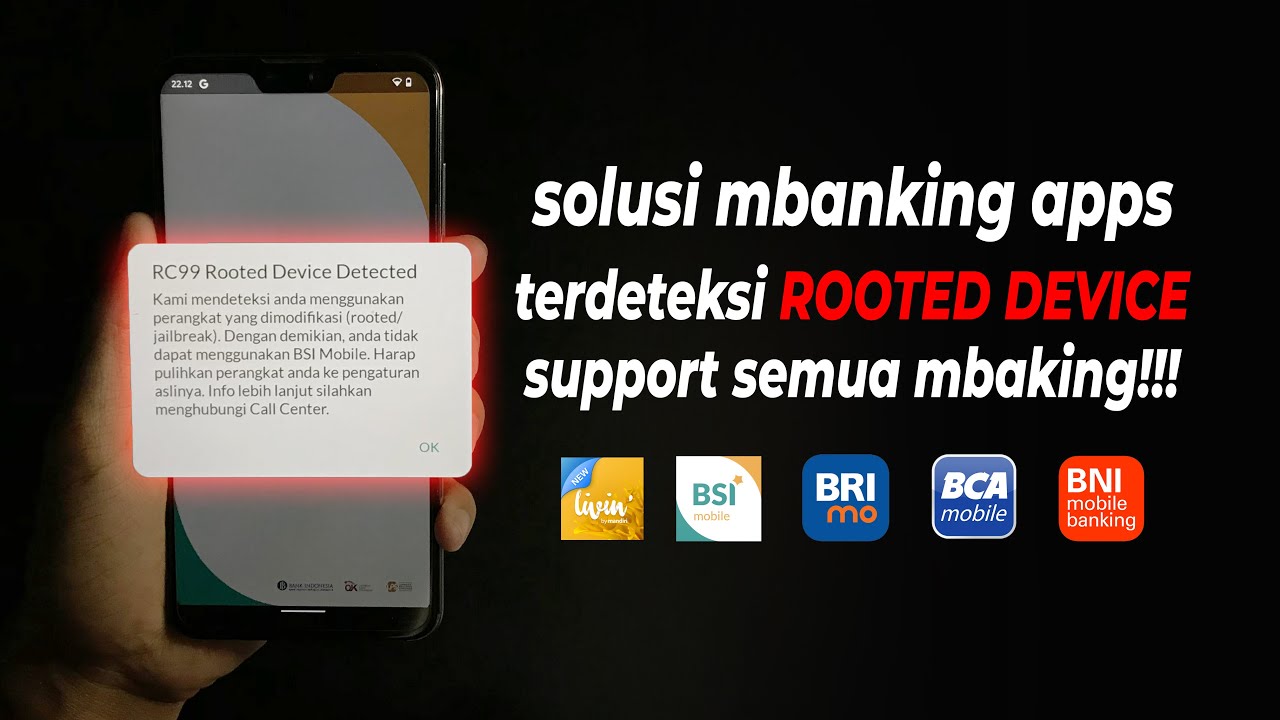 Terbaru!! Ini Solusi M-BANKING Terdeteksi R0OT Device!! 2022 - YouTube