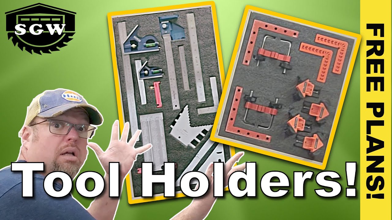 HOW TO BUILD Wall Mounted Foam Tool Holders | Woodworking - YouTube