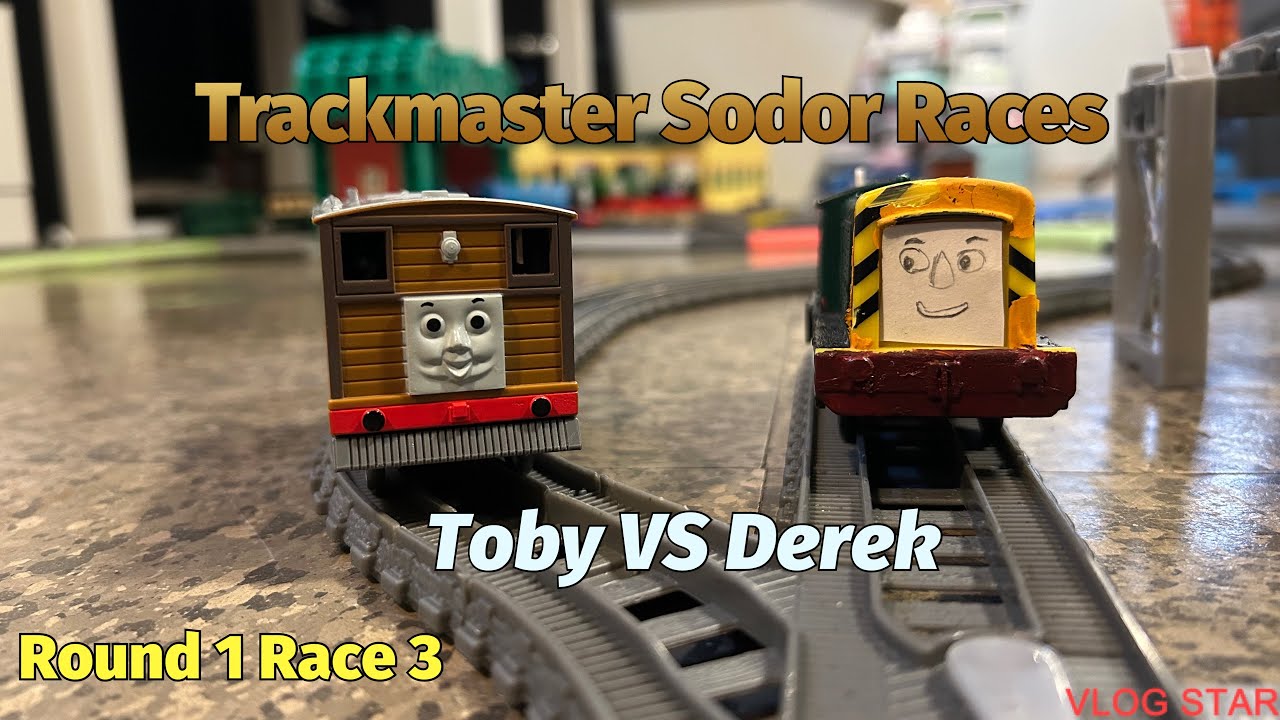 Trackmaster Sodor Races | Round 1 Race 3| Toby VS Derek - YouTube