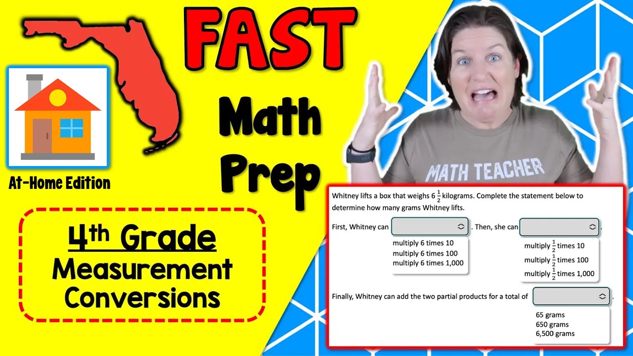 4th | FAST Math Test Prep | At-Home | Measurement Conversions - YouTube