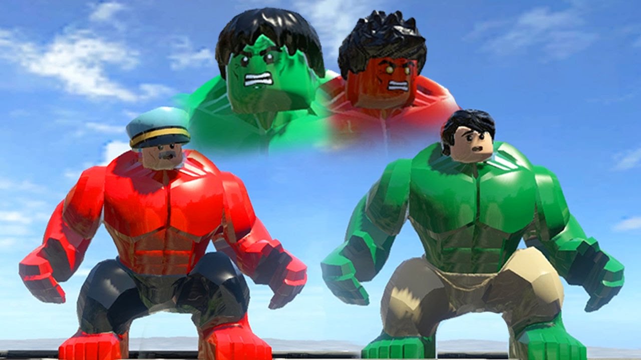 Red Hulk Vs Green Hulk - LEGO MARVEL Super Heroes - YouTube