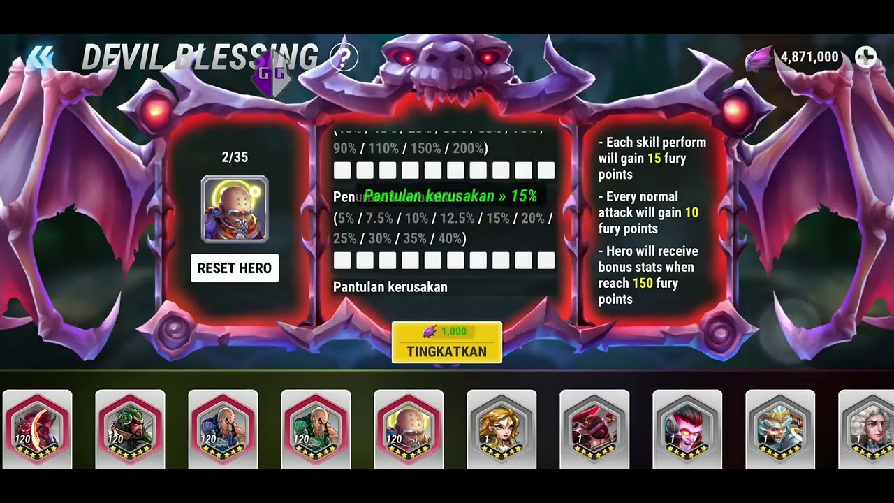 Heroes Infinity Devil Blessing - YouTube