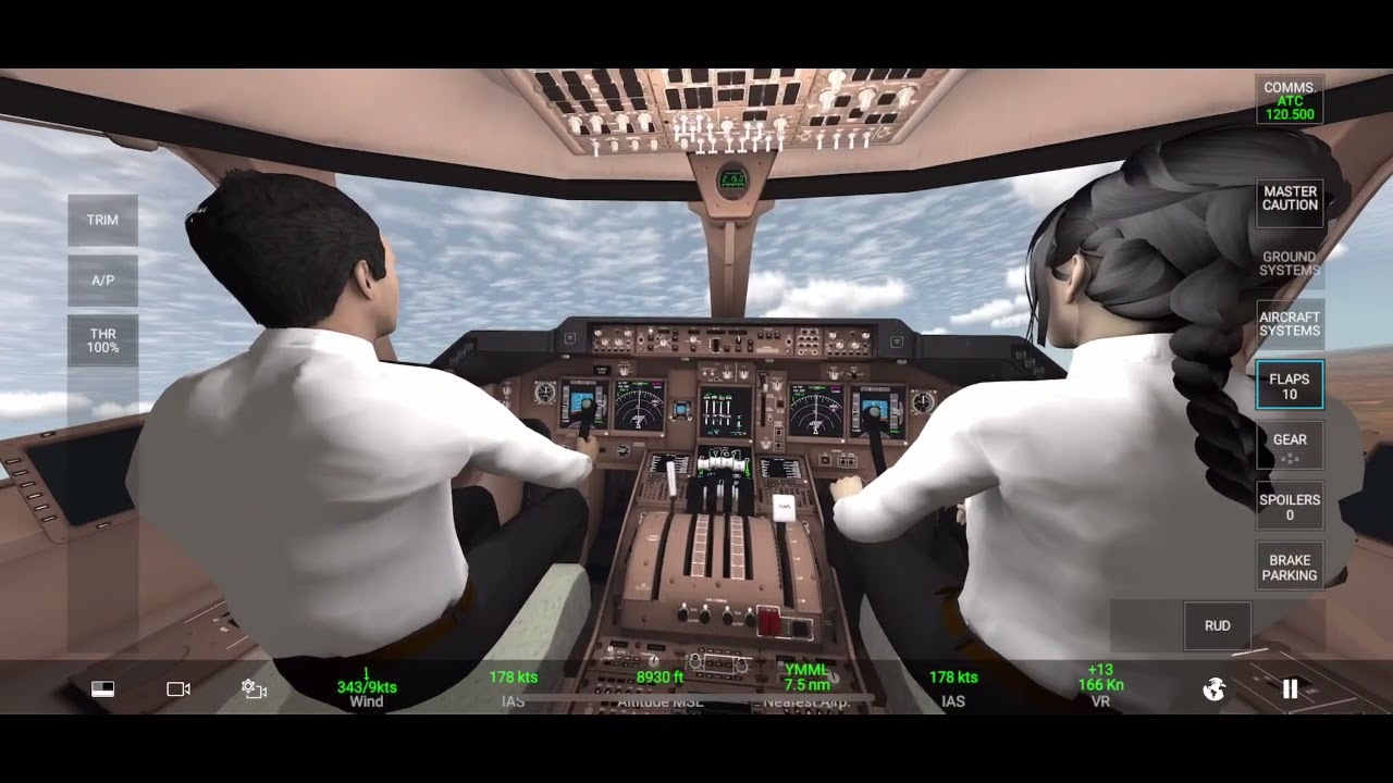RC RFS REAL FLIGHT SIMULATOR B747-81 USAF AIR FORCE ONE GAMEPALY BY IOS ...