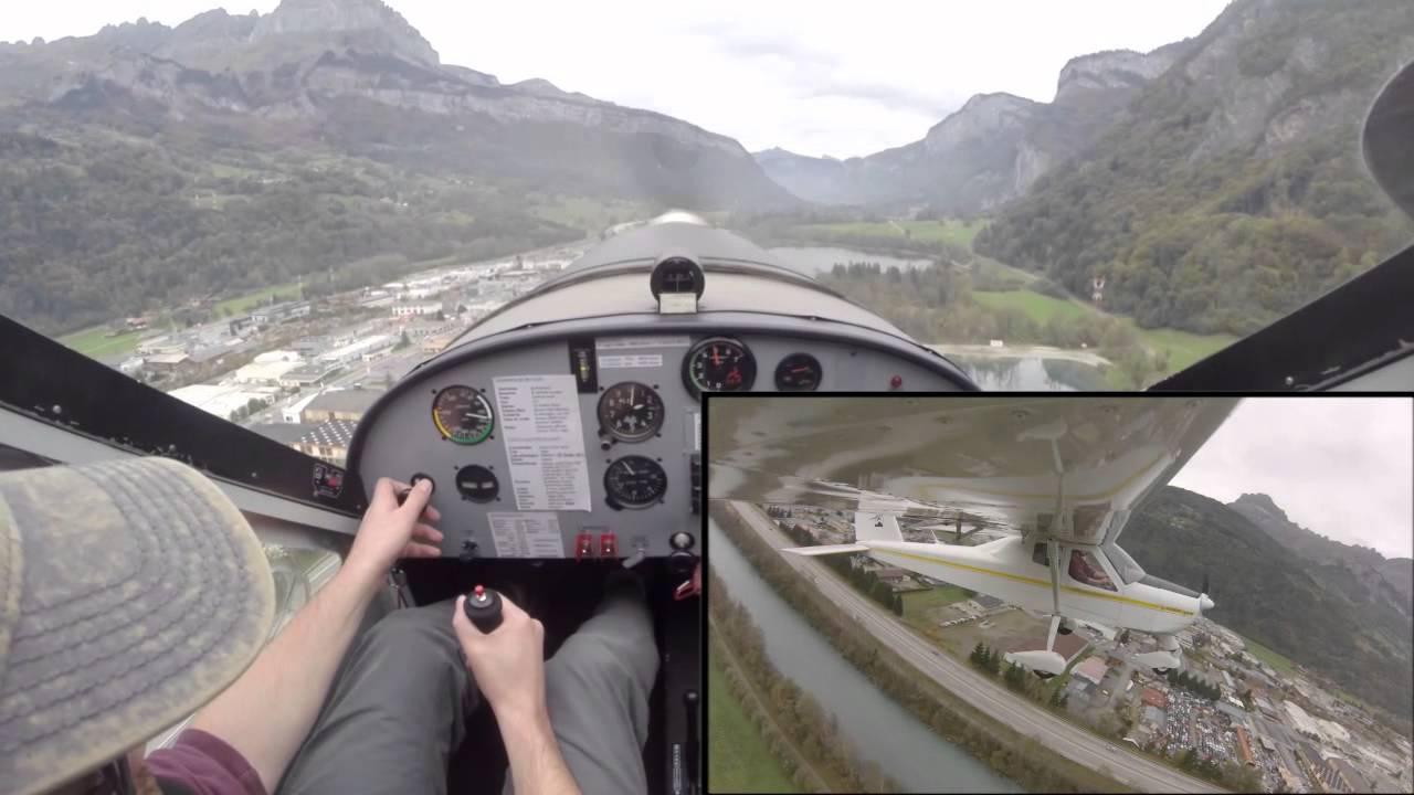 Lâcher (1er vol solo) ULM - Tecnam P92 - YouTube
