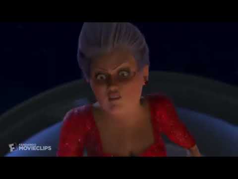 Stinky Pete punches the fairy godmother
