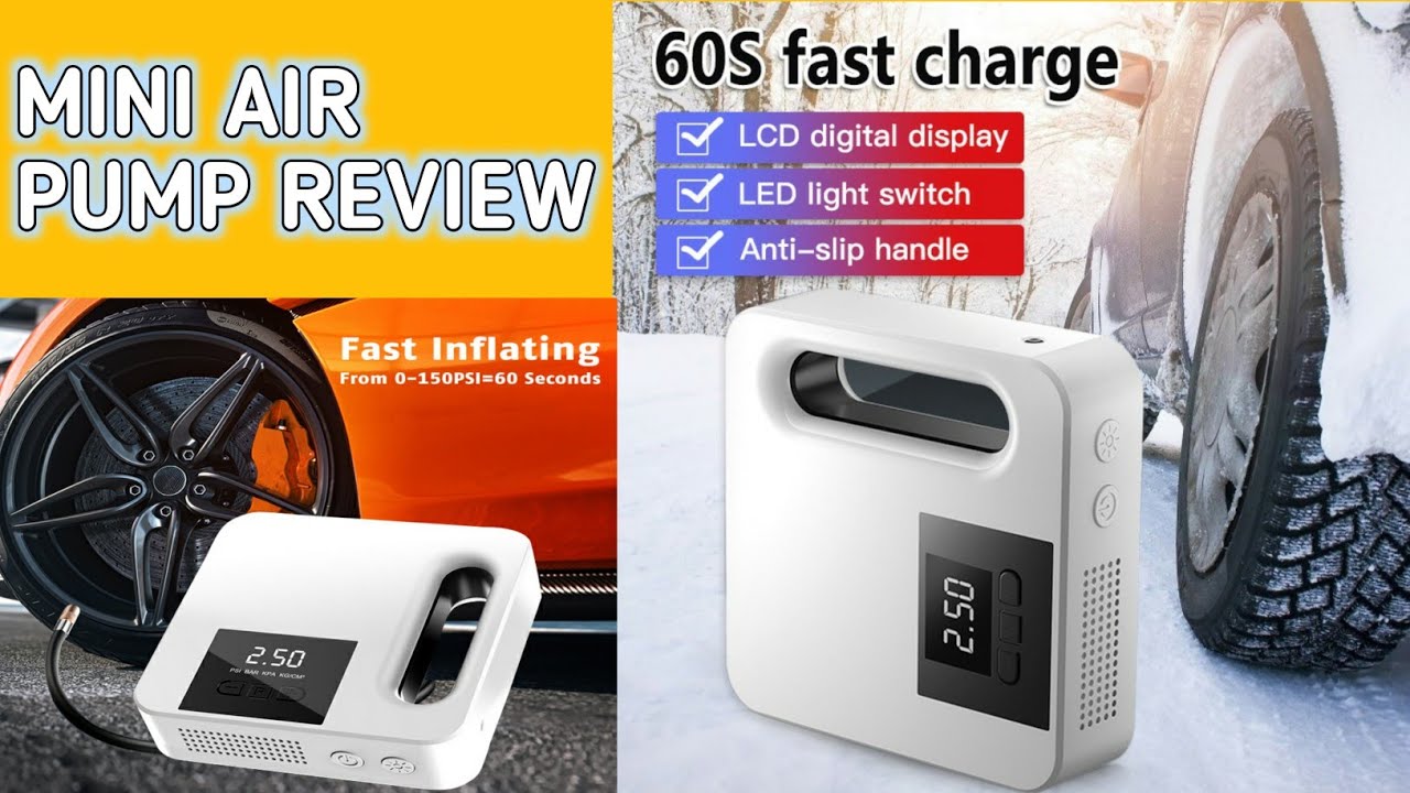 Portable Air Pump || Vehicle Tire Inflator Review and Practically Test ...