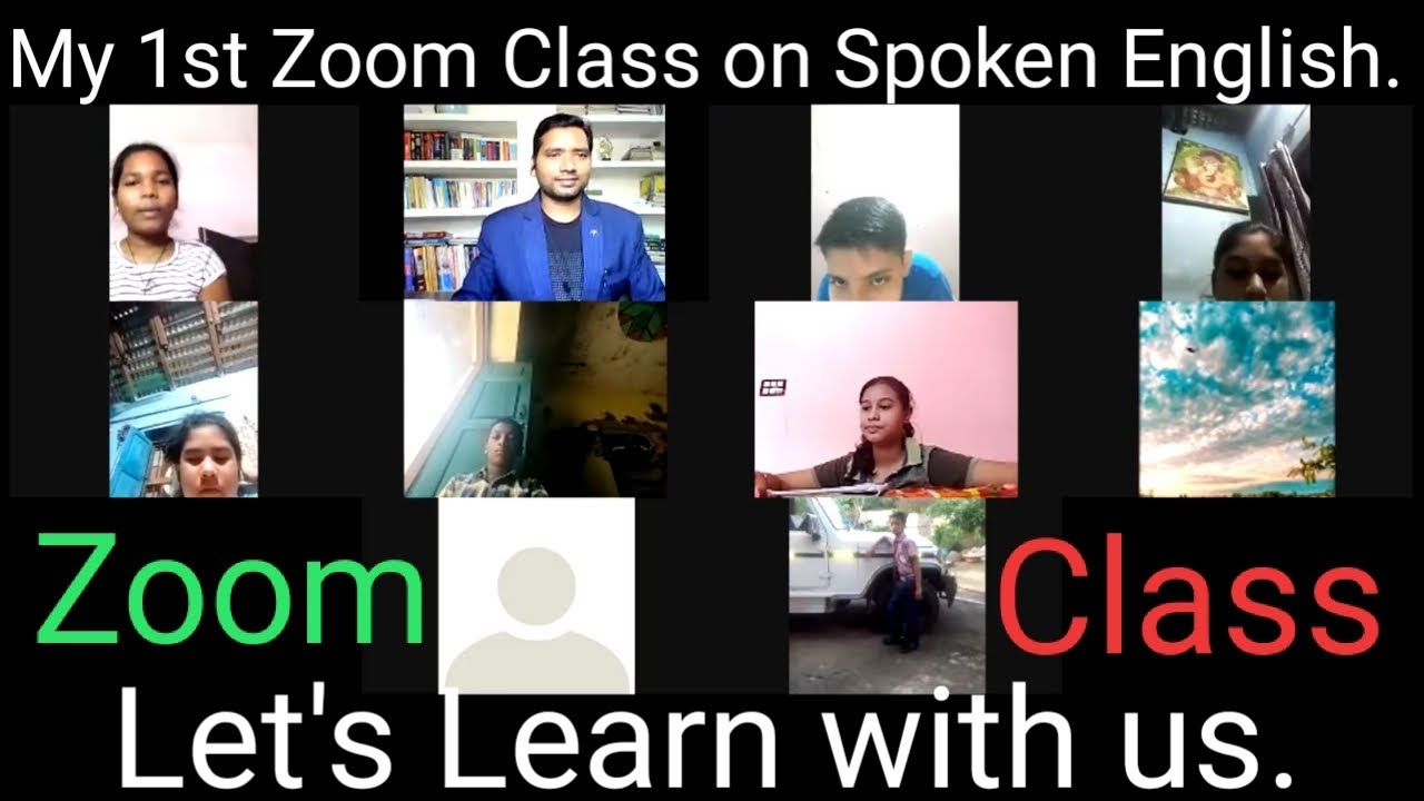 My 1st Zoom Class on Spoken English. - YouTube