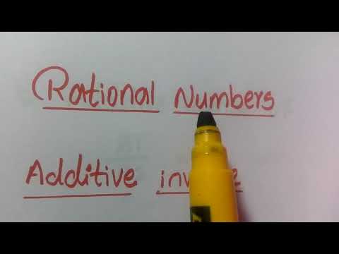 Additive and Multiplicative inverse of Rational numbers Class 8 ...