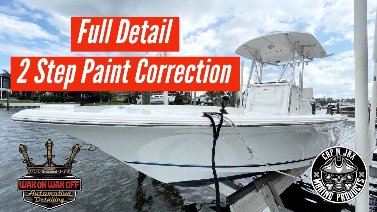 Full Detail 2 Step Paint Correction on BOAT!!! - YouTube