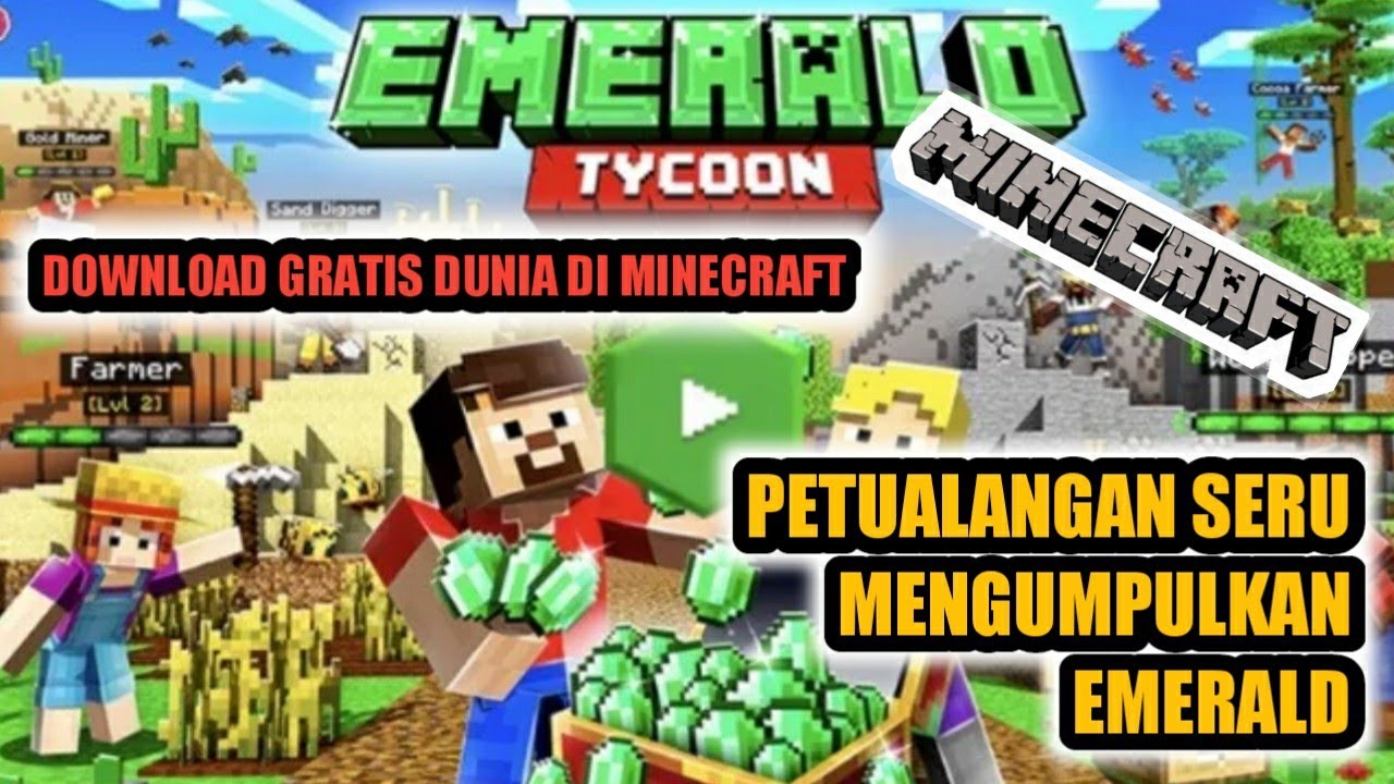 EMERALD TYCOON MINECRAFT YANG BISA DI DOWNLOAD GRATIS GUYS - Petualangan Seru Ngumpulin Emerald ...