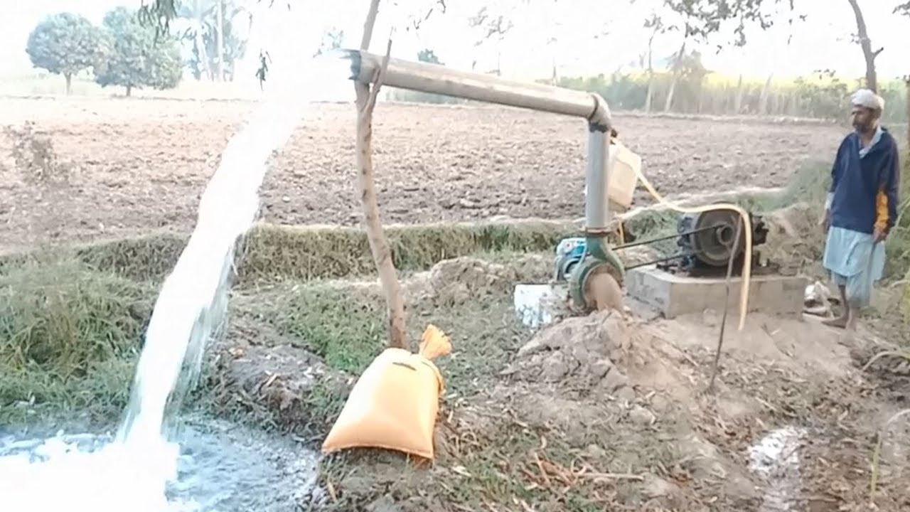How Tube well water Pump Works? | Village Life in Pakistan - YouTube