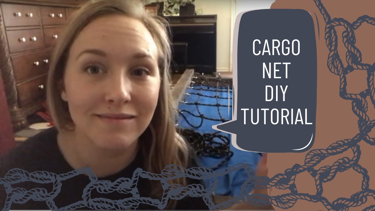 How to Make a Cargo Net DIY! Rope Ladder Net for Playscape/Treehouse 🌳 ...