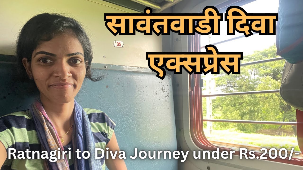 sawantwadi diva express journey from ratnagiri to diva (10106) - YouTube