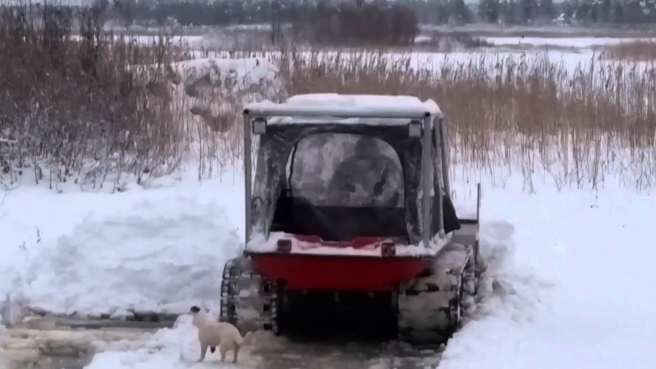 Argo snow plow - YouTube