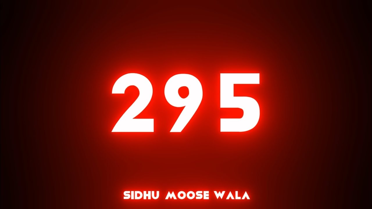 295 Song Sidhu Moose Wala | Black Screen Lyrics Status | Black ...